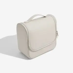 STACKERS Neutrals Large Hanging Washbag Oatmeal - Black