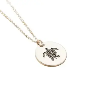 POSH TOTTY DESIGNS Sterling Turtle Spirit Animal Necklace - Silver