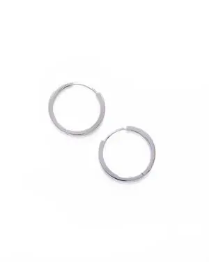 BELINDA JEWELZ Sierra Slim Hoops - Silver