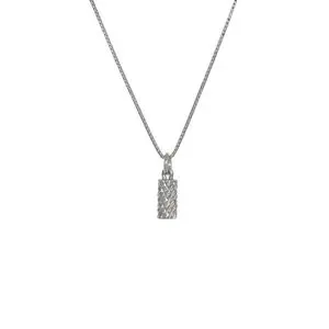 EDGE ONLY Diamond Cut Cylinder Pendant Sterling - Silver