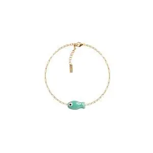 ADRIANA PAPPAS DESIGNS Fishy Chain Bracelet -turquoise - Blue