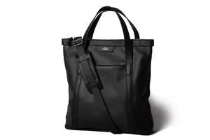 HARBER LONDON Leather Tote Bag - Black