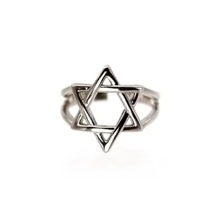 VICSTONENYC FINE JEWELRY Six Pointed Star Ring - Silver