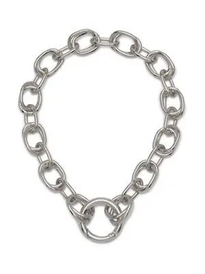JAREDJAMIN Billie Every-other Chain Necklace - Silver