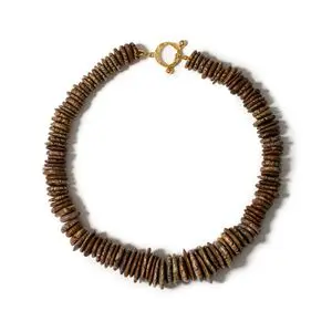 KYBELE STUDIO Desert Dune Necklace In Mocha Howlite