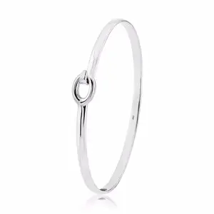 AUREE JEWELLERY Ledbury Sterling Hook Bangle - Silver