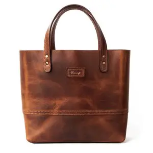 ROARCRAFT Leather Tote Bag - Brown
