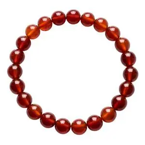 SEREE Manifest Collection Confidence Crystal Beaded Bracelet - Red