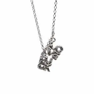 MOCA JEWELLERY Fuck + Love Necklace Sterling - Silver