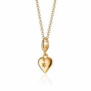 LILY CHARMED Plated Star Heart Charm Necklace - Gold