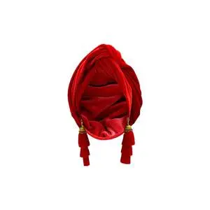 JULIA CLANCEY Ruby Velour Swinglette Turban - Red
