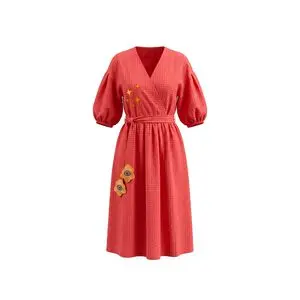 KING NAKED Away From Reality Envelope Dress - Red