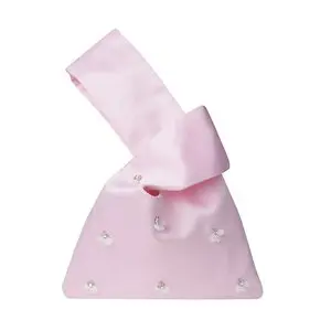 2KSTYLE Audrey Small Hand-embellished Satin Wristlet Pouch