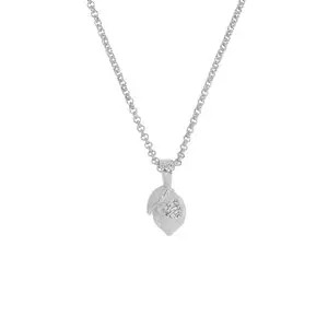 CLAIRE HILL DESIGNS Lemon Charm Necklace - Silver