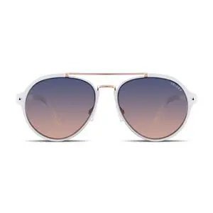 VELVET EYEWEAR Aviator Sunglass Style Jesse - White