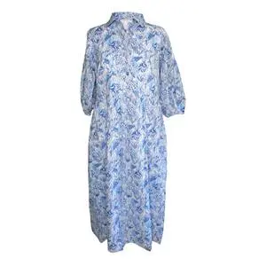 MARY MARSHMALLOW Frannie Dress Long Seashells - Blue