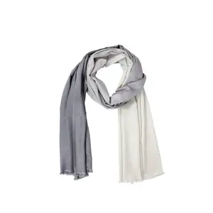 Saachi Cashmere Silk Gray Scarf Ombre