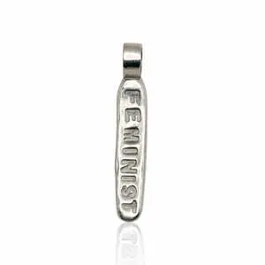 THE LILA LOBSTER Feminist Charm - Silver