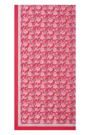 NOLOGO-CHIC Hand Printed Cloth Table Cloth Cotton Pine S-m - Red