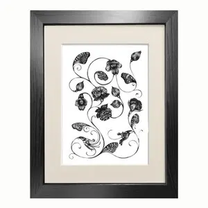 EMILY CARTER Magellanicadoptera' Fine Art Print A4 - Black