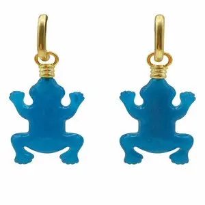 MICHAEL NASH JEWELRY Frog Resin Drop Earrings - Blue