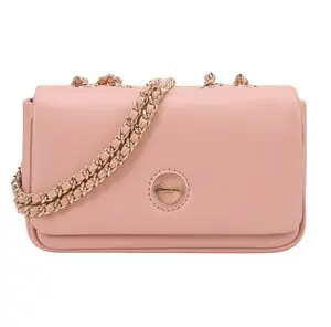 Paul Costelloe Moxie Leather Crossbody Bag Mellow Rose - Pink