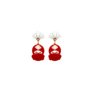 GISSA BICALHO Handmade Earring Siri - Red