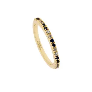 LAVANI JEWELS Goldplated Diya Ring