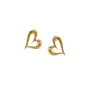 JAREDJAMIN Heartfelt Clip Earrings - Gold