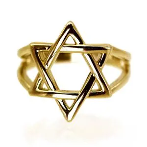 VICSTONENYC FINE JEWELRY 14k Yellow Solid Six-pointed Star Ring - Gold