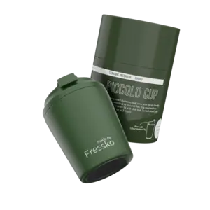 Fressko Piccolo 4oz / 118ml Reusable Coffee Cup, Ceramic - Khaki Green