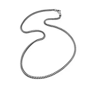 ALTAR™ ORNAMENTS CO. Recon Chain| Sterling Silver Ruthenium-plated Chain Altar - Grey
