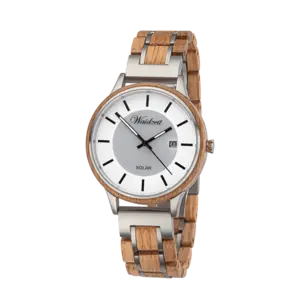WAIDZEIT Grey / Brown Barrique Solar Watch - Grey/brown