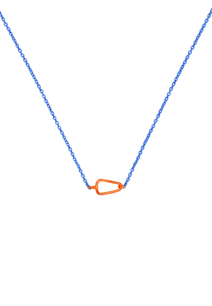 LAVANI JEWELS Blue / Orange Saito Blue And Orange Necklace - Blue/orange