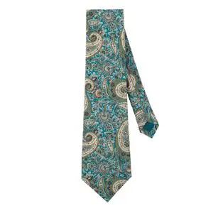 LE COLONEL Liberty Lee Manor Tie - Green