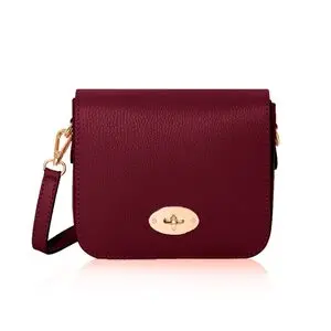 BETSY & FLOSS Catania Handbag In Burgundy - Yellow