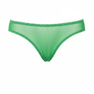 THE COOLGIRL NYC Jane Thong In Mesh - Green