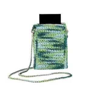 SIBYLLA DELPHICA Handmade Crochet Phone Case -lime - Green