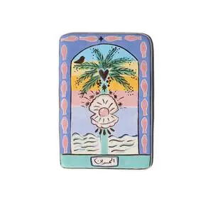 SHERIE BOUTIK Rooted Collection: Bahrain Plaque Wall Decor - Yellow