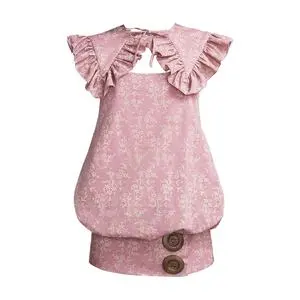 28NATELIER Neutrals/ Big Button Energy Dress - Pink