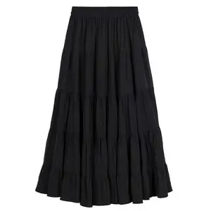 BEL CASHMERE Colette Silk Skirt - Black