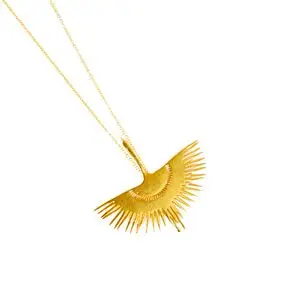 LES REINES The Peafowl Fine Chain Necklace 24k Plated - Gold