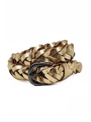 NOOKI DESIGN Dallas Woven Belt - Gold