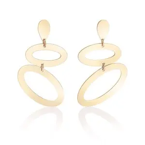 TOOLALLY Ellipses Earrings - Gold