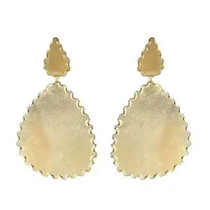 MARCIA MORAN Nia Statet Drop Earrings - Gold