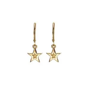 EDGE ONLY Mini Megastar Drop Earrings 18ct Vermeil - Gold