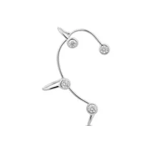 SHYMI Full Ear Cuff Round - Silver