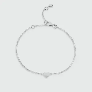 AUREE JEWELLERY Verona Sterling Full Heart Bracelet - Silver