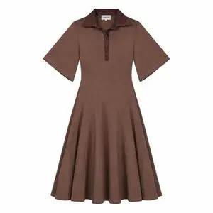 Carmen Says Mocha Midi Dress