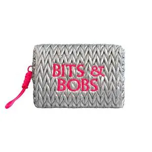 LILLY LOVES Bits & Bobs Cosmetic Bag - Silver